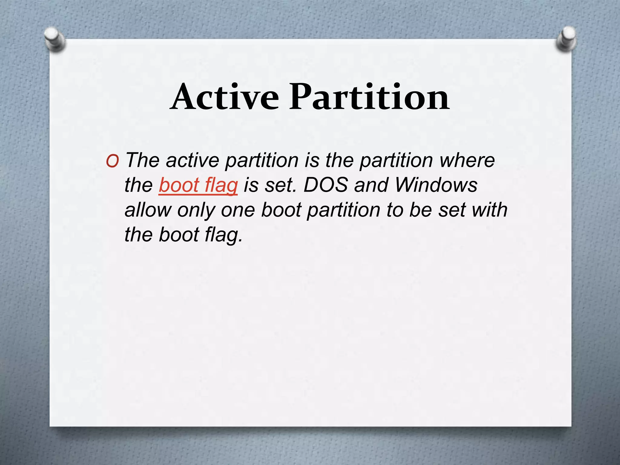 HDD Partition | PPTX