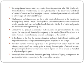 Partition-Literature english honors notes ppt | PPTX