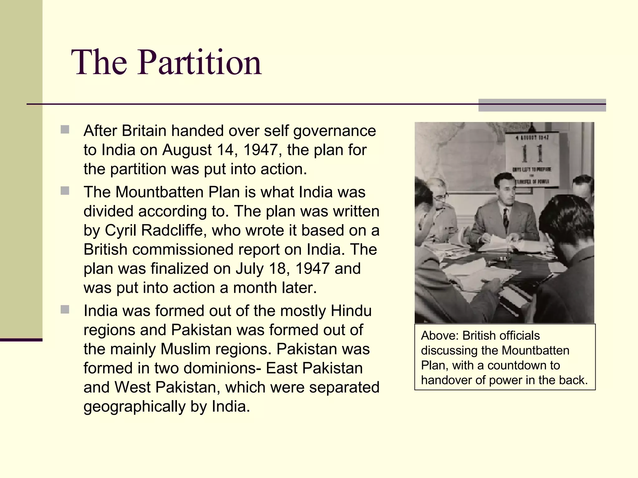 Partition Of India | PPT