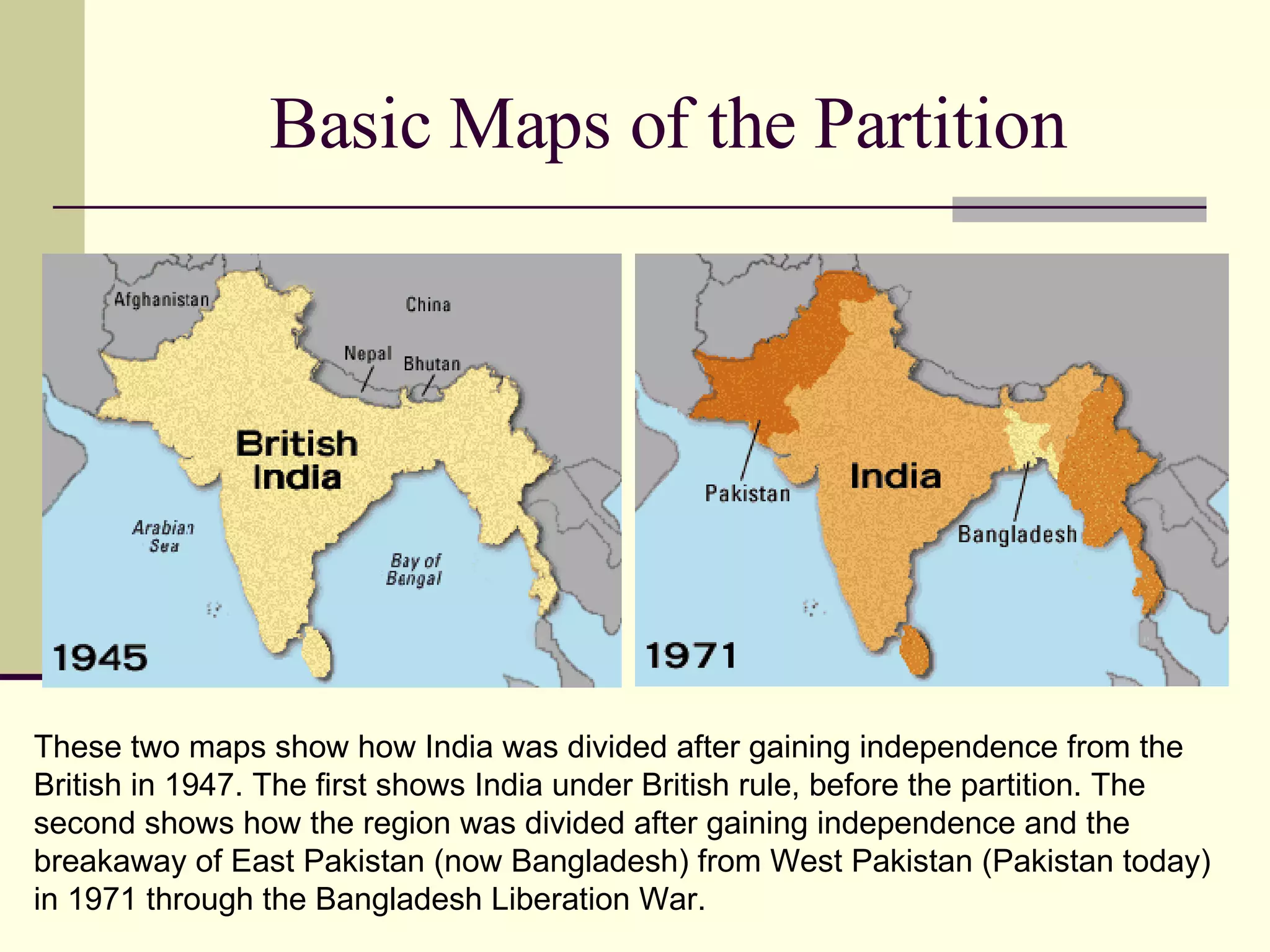 Partition Of India | PPT