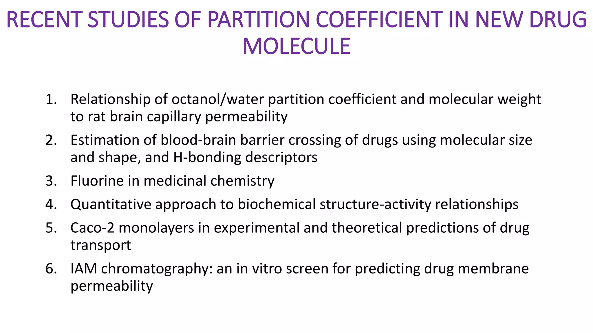 PARTITION COEFFICIENT | PPTX