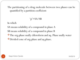 Partition coefficient | PPT