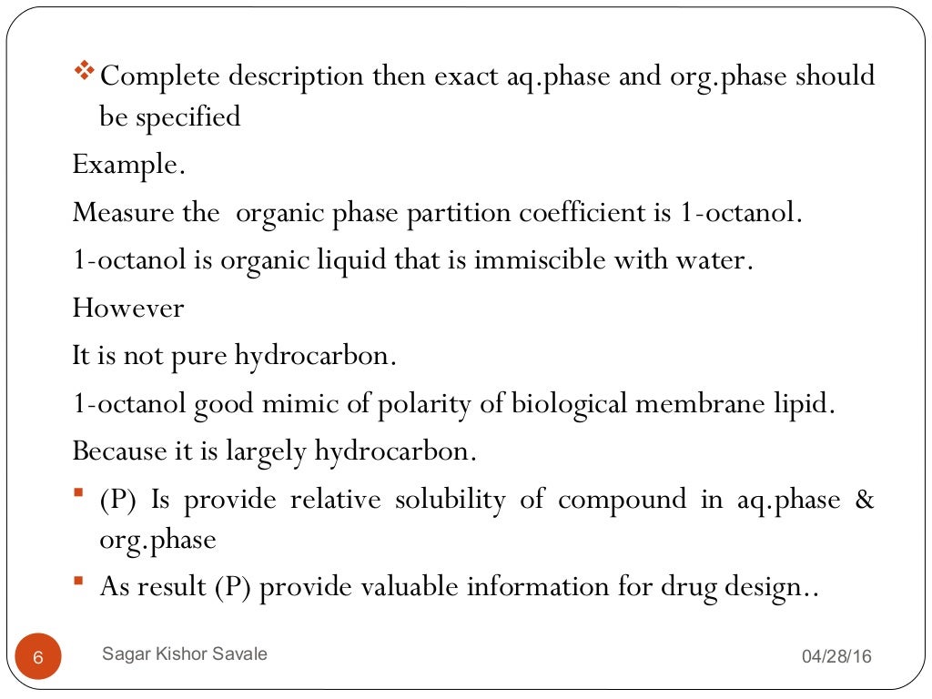 Partition Coefficient
