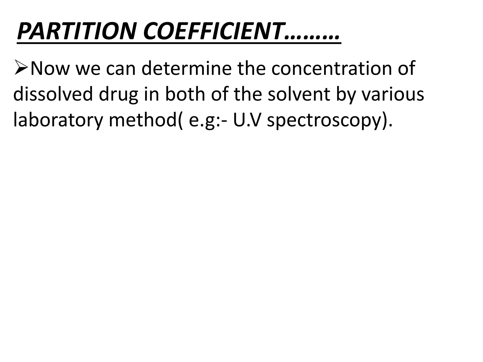 Partition coefficient | PPTX