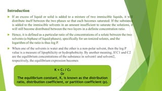 Partition coefficient 7 (Physical Pharmacy Lab) | PDF