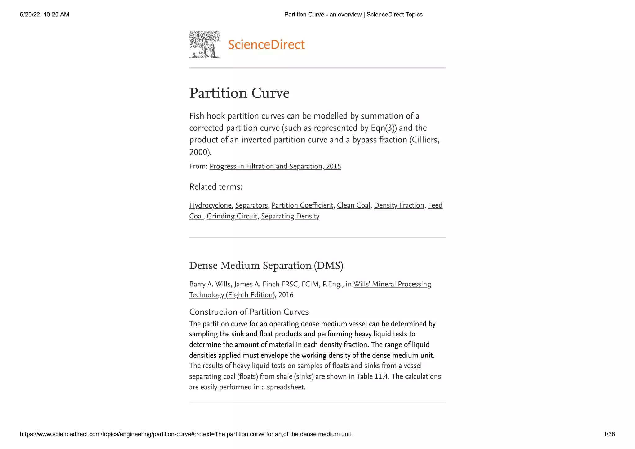 Partition Curve - an overview _ ScienceDirect Topics (1).pdf