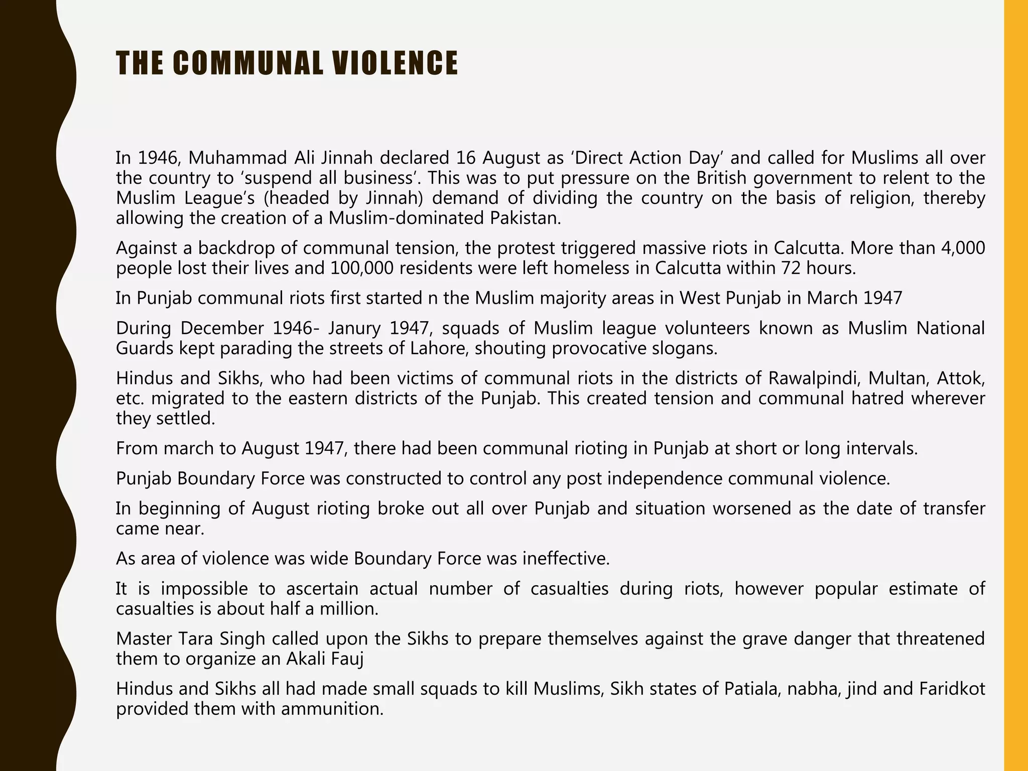 Partition of Punjab | PPTX