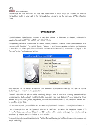 Partition guru user's manual | PDF