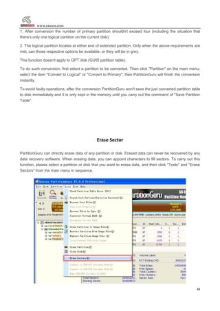Partition guru user's manual | PDF