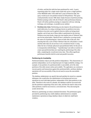 Partitioning 11g-whitepaper-159443 | PDF | Databases | Computer Software and Applications