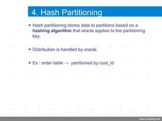 Partitioning | ODP | Databases | Computer Software and Applications