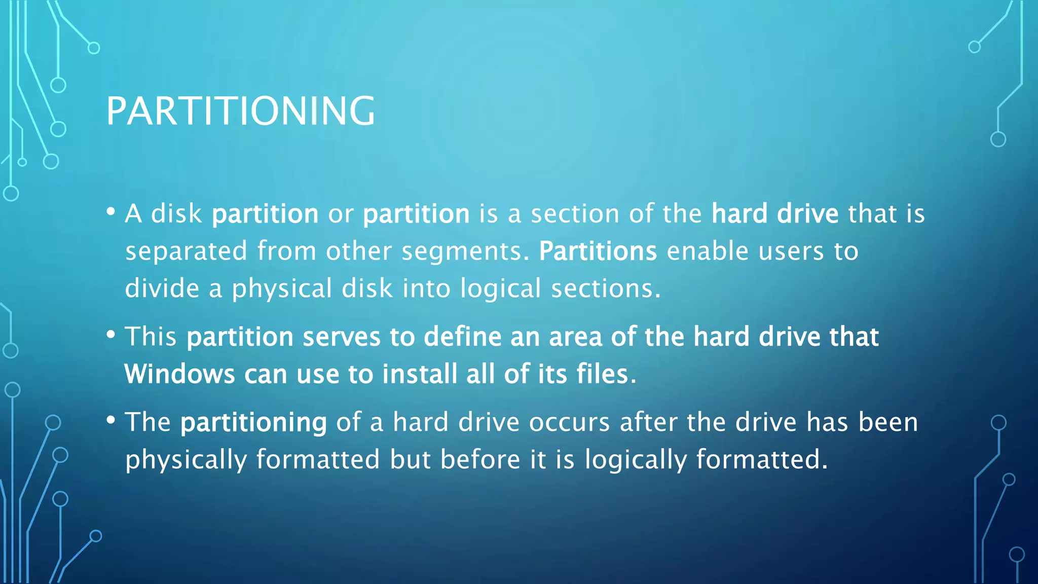 Partitioning | PPTX