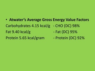 Partitioning-of-Energy-in-Farm-Animals.ppt | Chemistry | Science