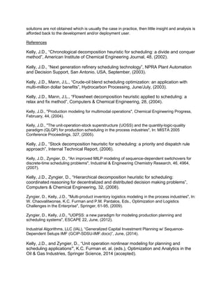 Partitioning and Positioning (to Solve MINLP Problems) Industrial Modeling Framework (PrPs-IMF ...
