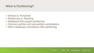 Quack Chat | Partitioning - Black Magic or Silver Bullet | PPTX ...