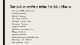 Partition magic | PPT