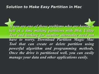 Partition magic mac | PPT | Operating Systems | Computer Software and Applications