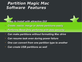 Partition magic mac | PPT | Operating Systems | Computer Software and ...
