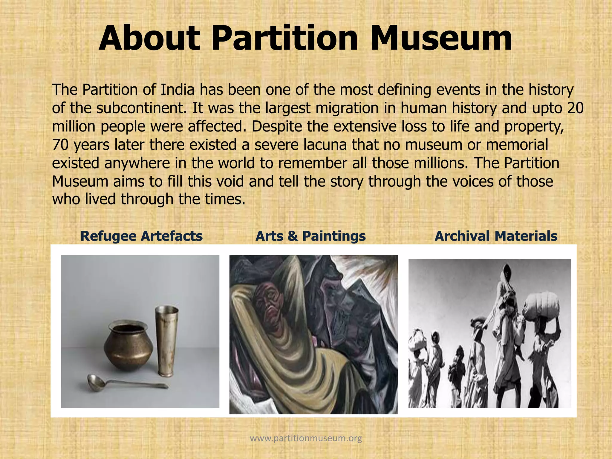 Partition Museum - Amritsar. Museum in India | PPTX