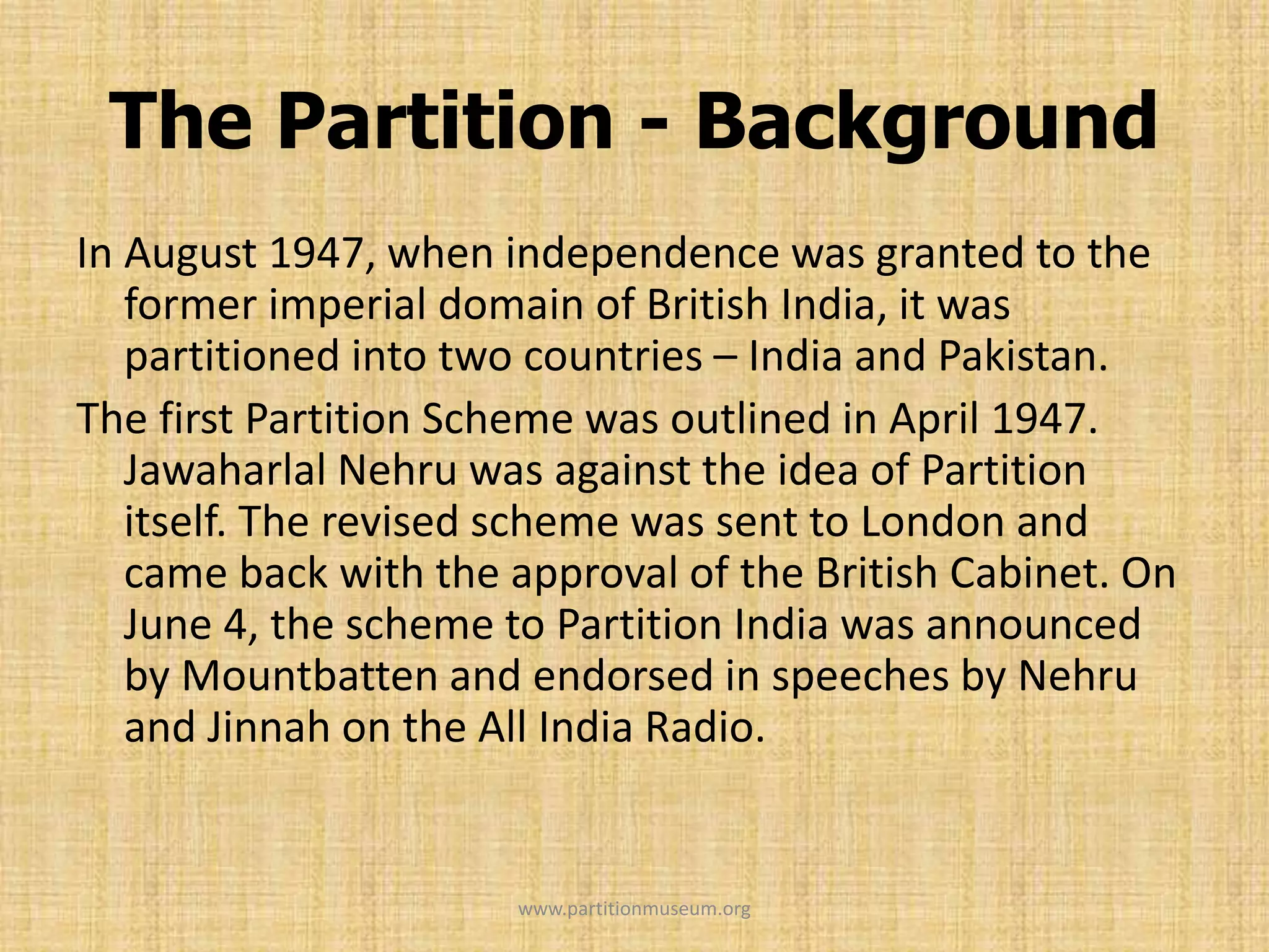 Partition Museum - Amritsar. Museum in India | PPTX