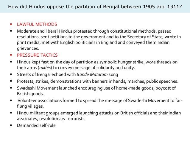Anti Partition Movement Bengal 1905