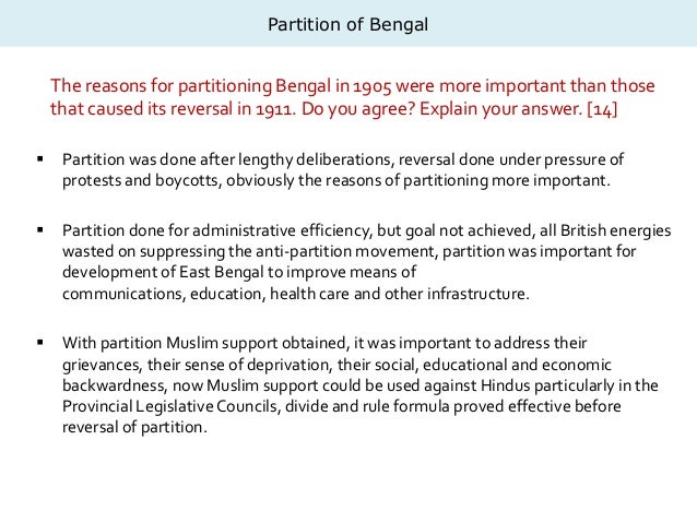 Anti Partition Movement Bengal 1905
