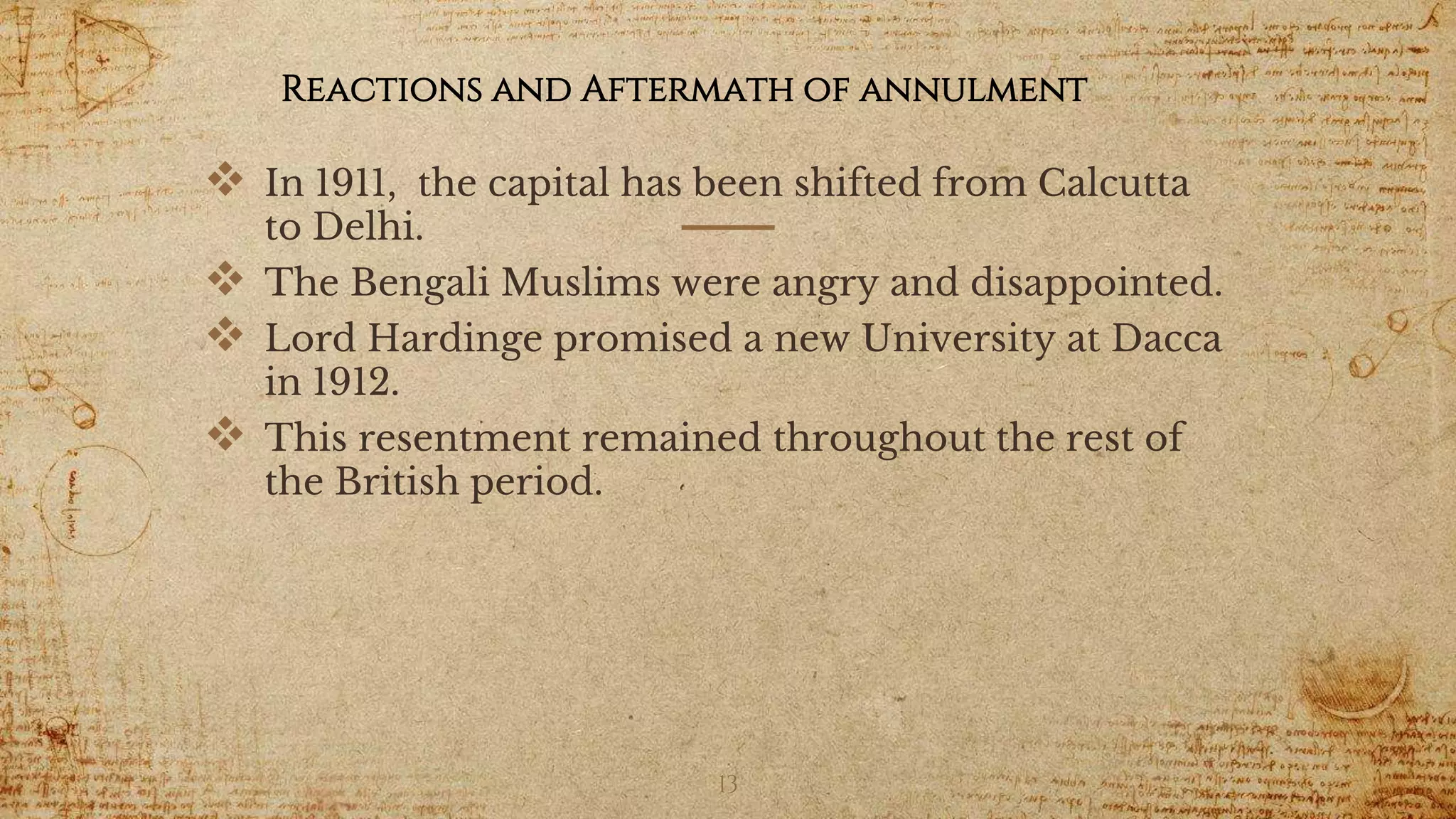 Partition of Bengal 1905 | PPTX