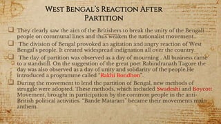 Partition Of Bengal