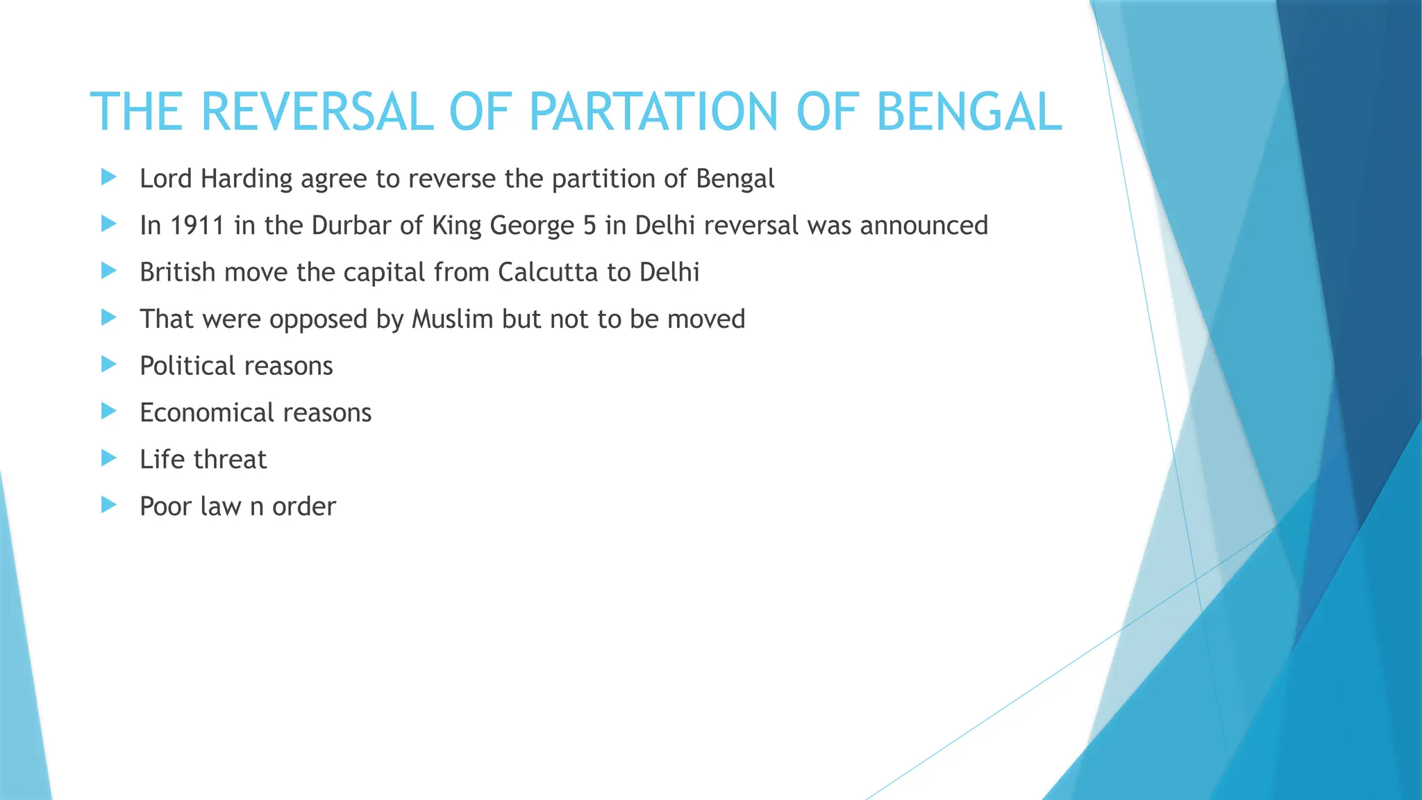 PARTITION OF BENGAL for o levels history .pptx