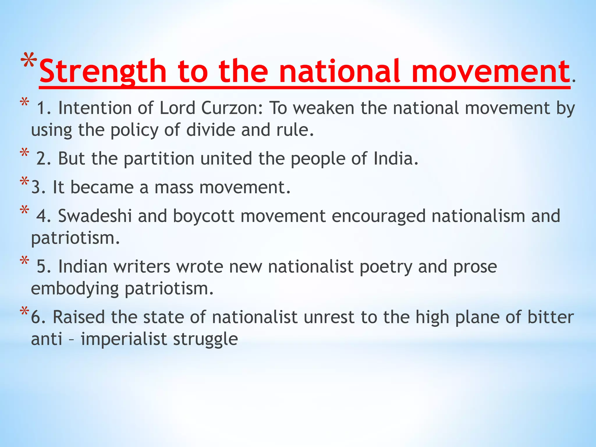 Partition of bengal history | PPTX