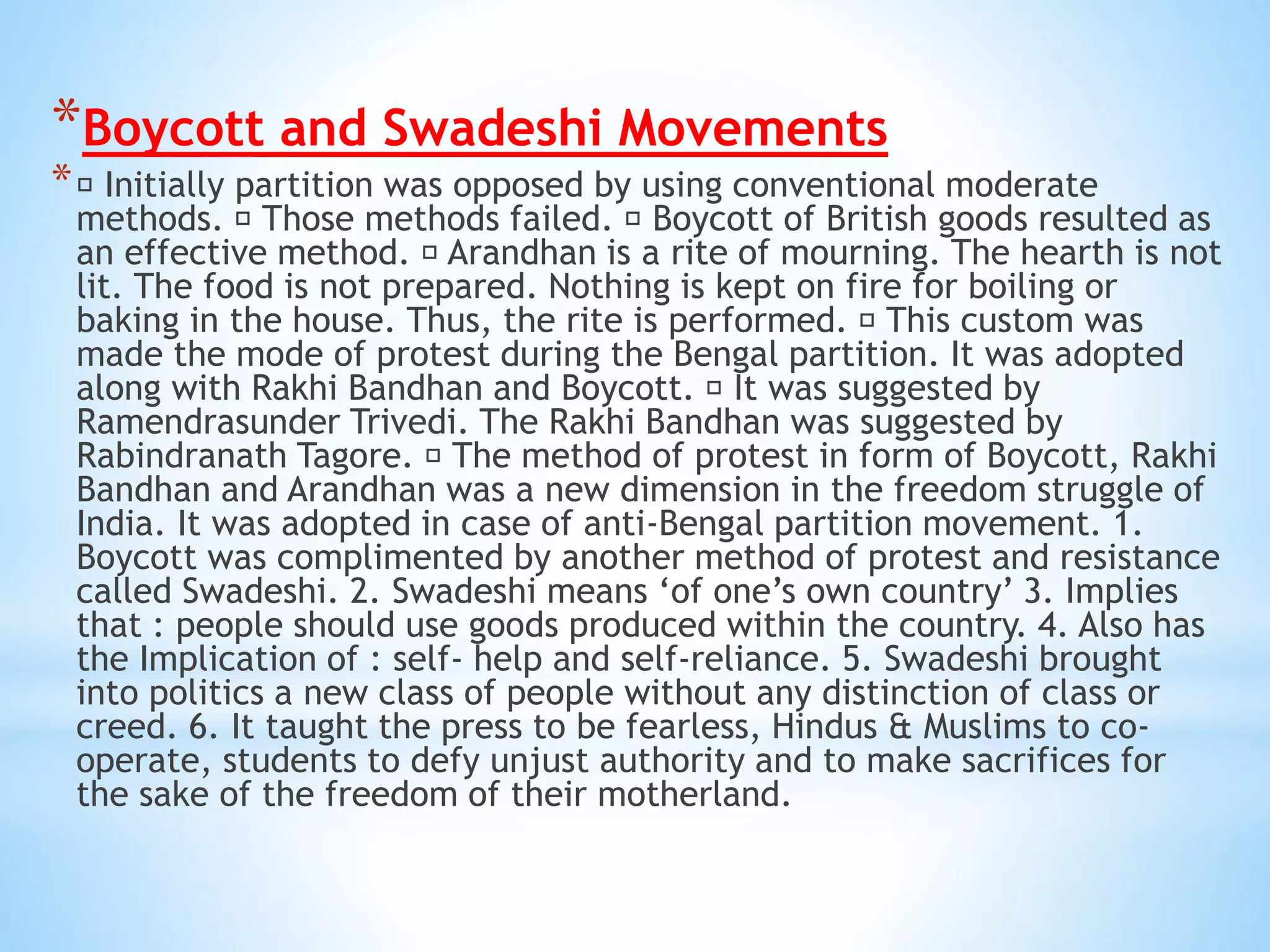 Partition of bengal history | PPTX