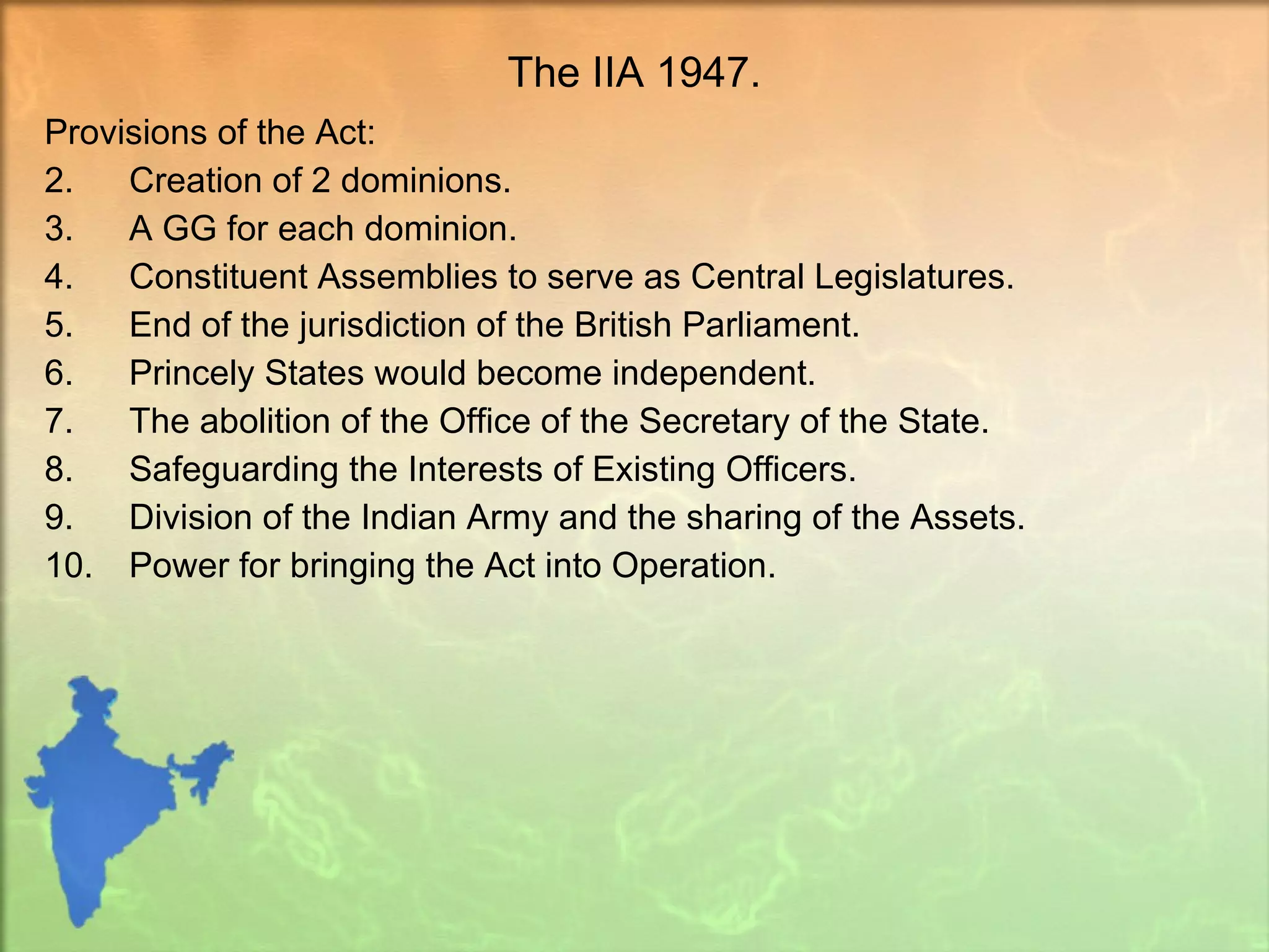 Partition Of India | PPT