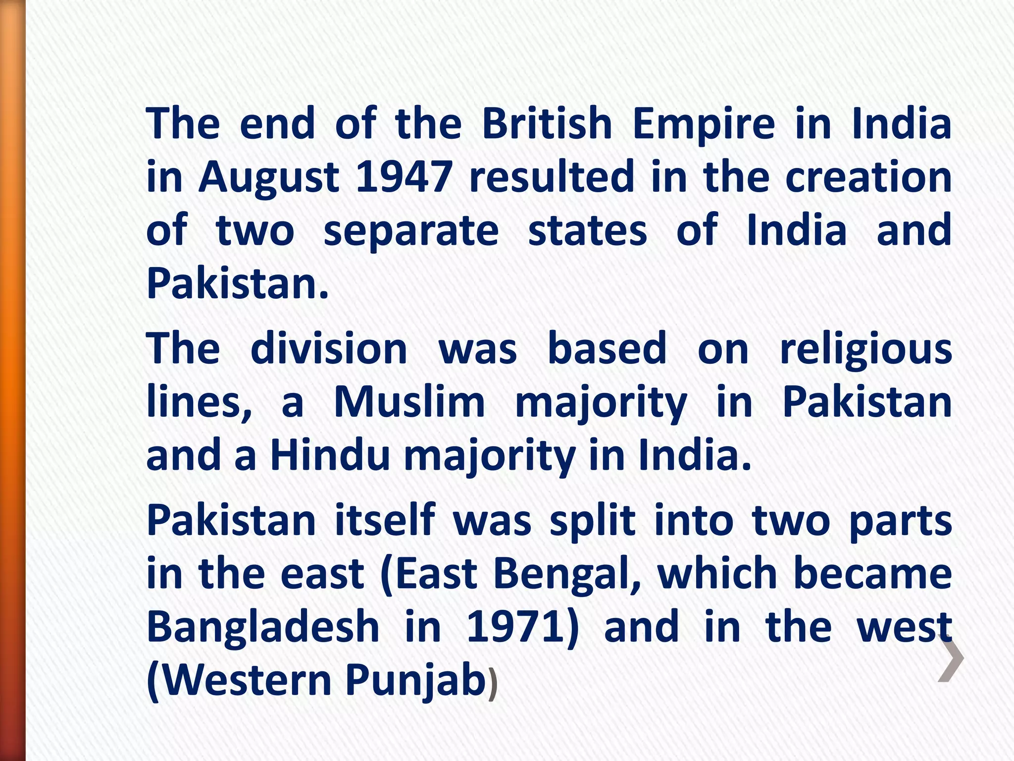 Partition of india | PPTX