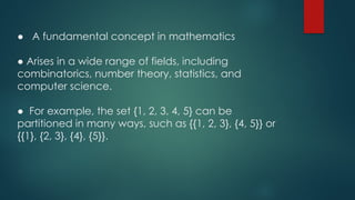 Partition_Of_Sets[1].pptx - Maths project, Engineering CSE | PPTX