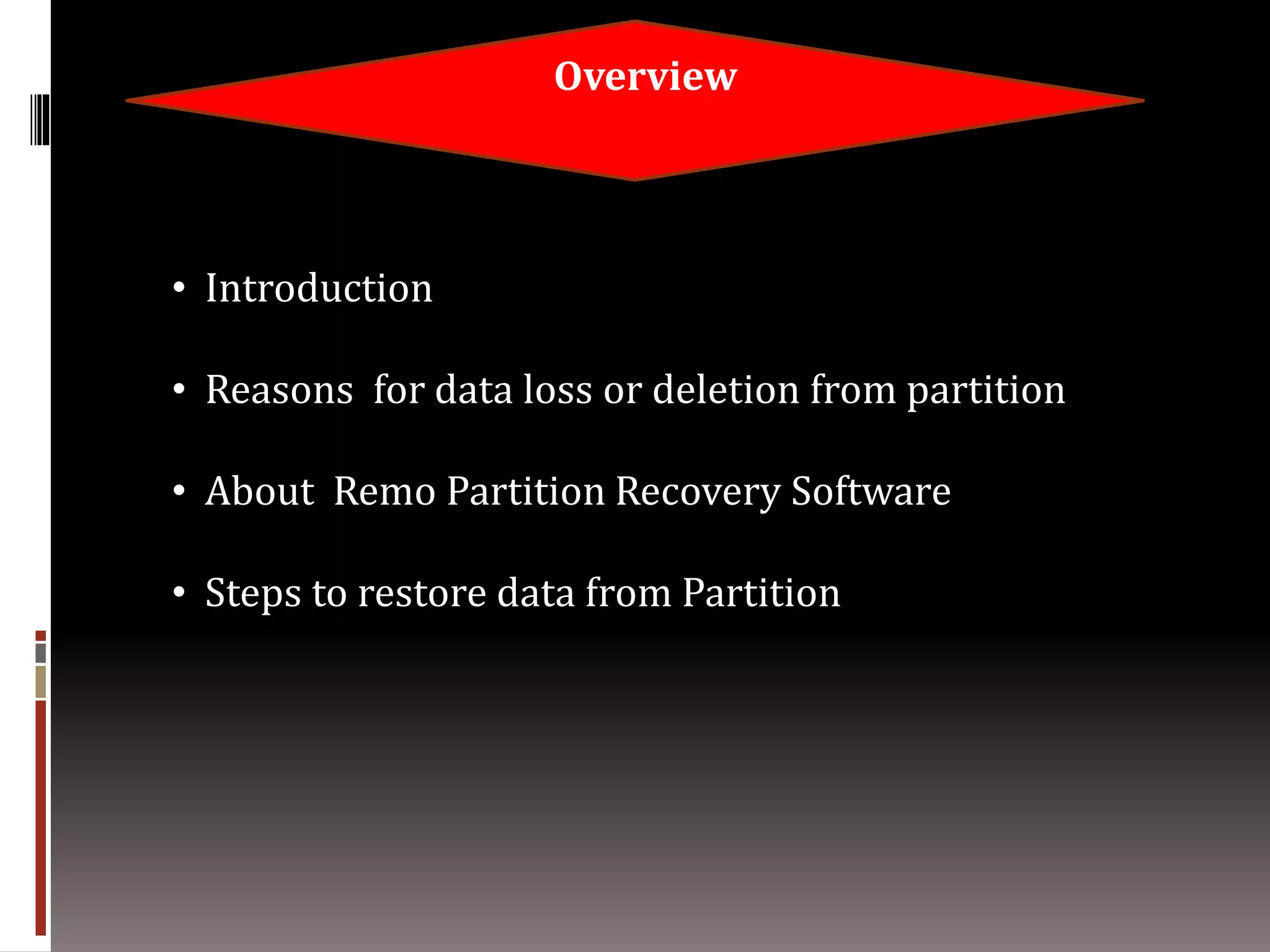 Partition Recovery | PPTX
