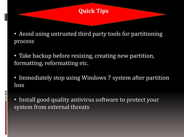 Partition Recovery | PPT