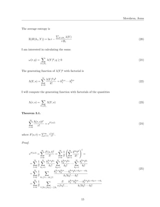 Partitions and entropies intel third draft | PDF
