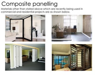 Partitions and panelling | PDF