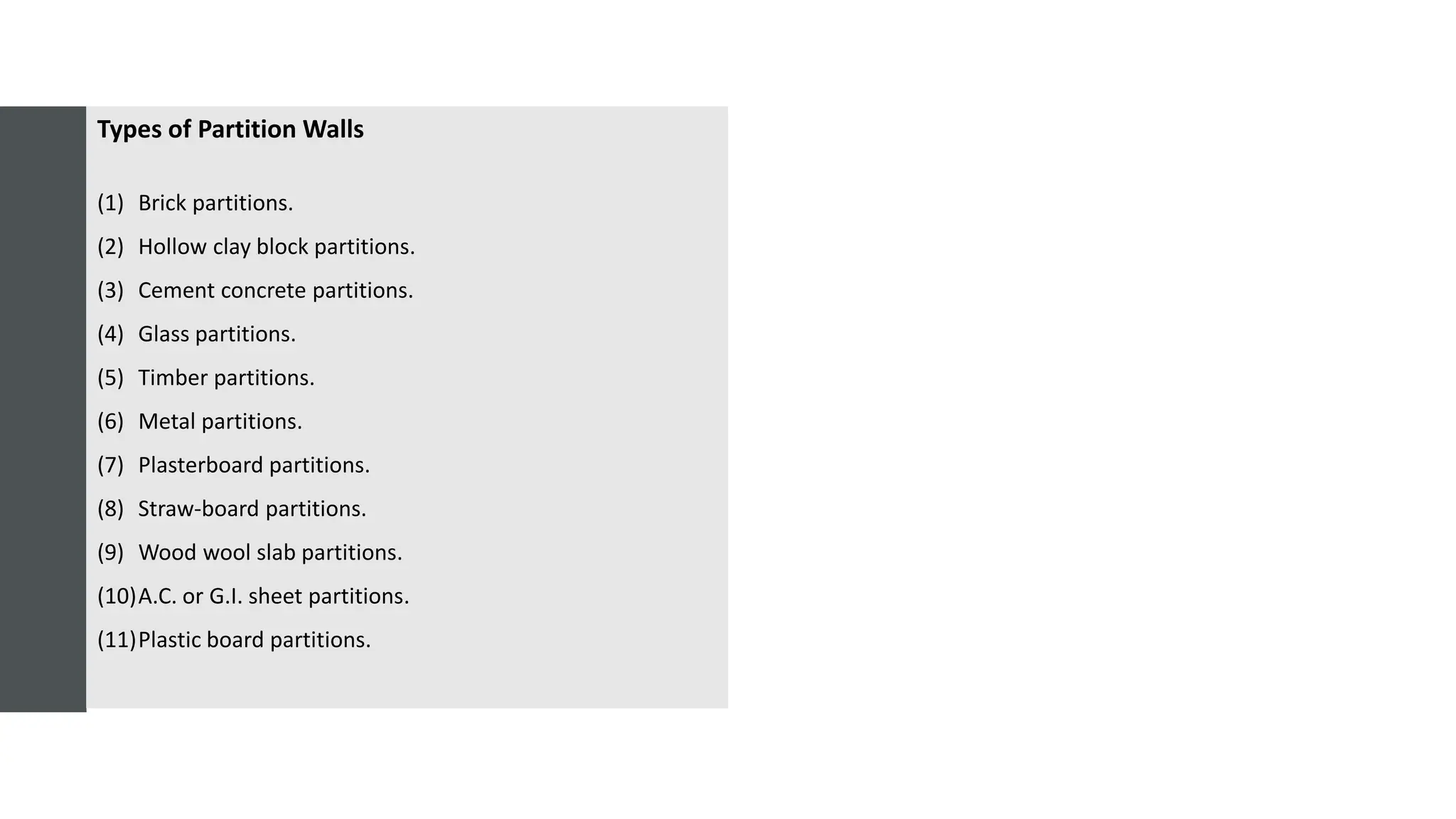 Partition System in building construction | PDF | Woodworking | Arts and Crafts
