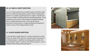 Partition System in building construction | PDF