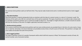 Partition System in building construction | PDF