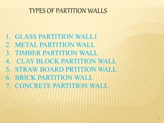 Partition wall | PPTX