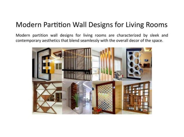 Concept of Partition Wall Panelling Cladding.ppt | Interior Decorating ...