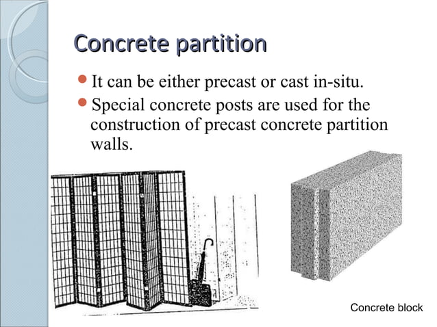 Partition walls | PPT
