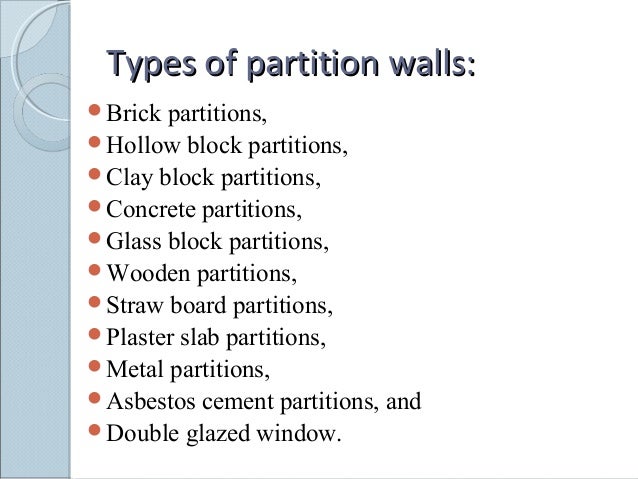 Interior Partition Wall Types | Psoriasisguru.com