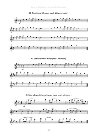 Livro de exercícios para sax alto Eb | PDF