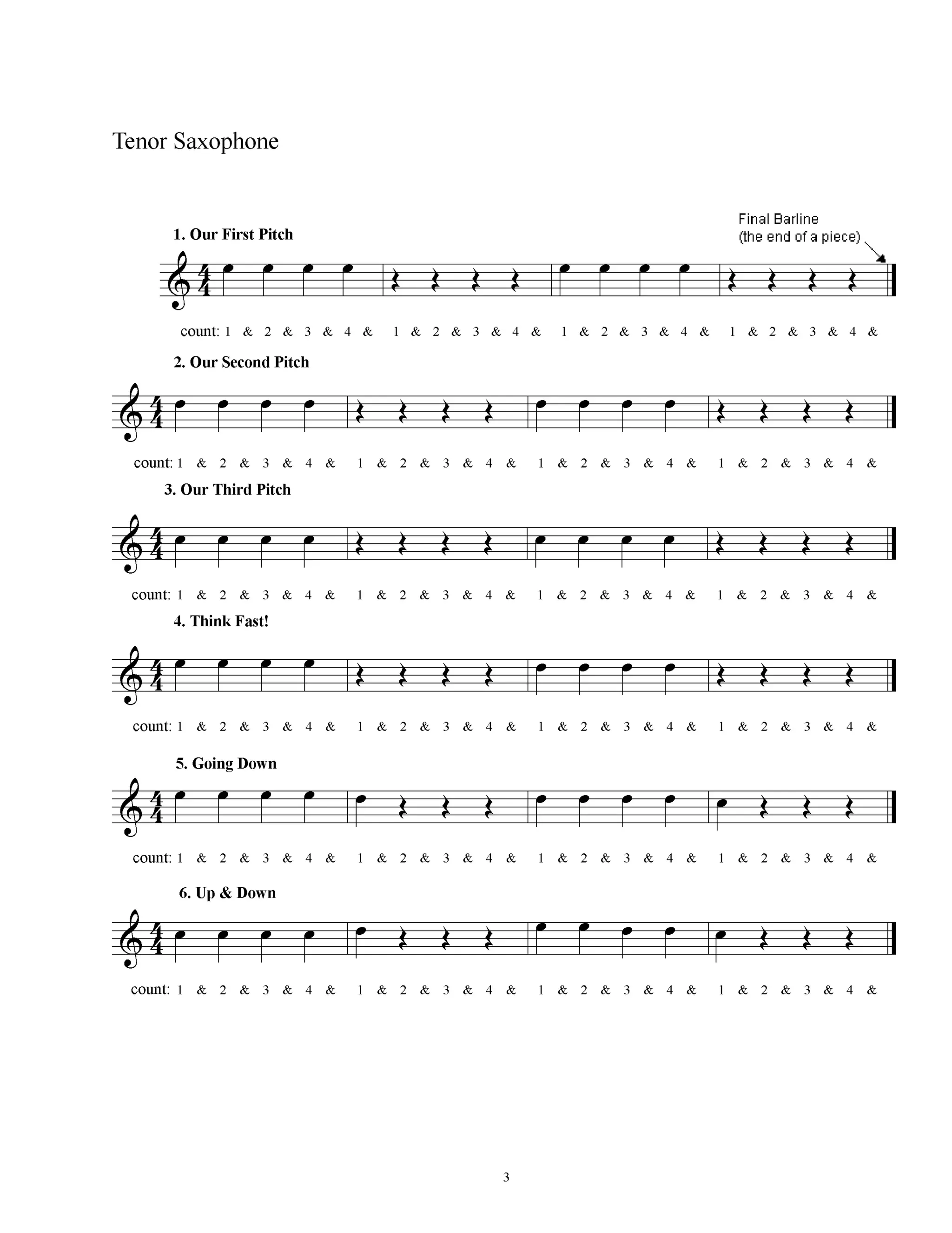 Band Folio.Book 1 - Sax Tenor | PDF