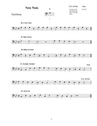 Band Folio.Book 1- Trombone | PDF