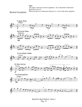 Band Folio.Book 2 - Sax Baritono | PDF