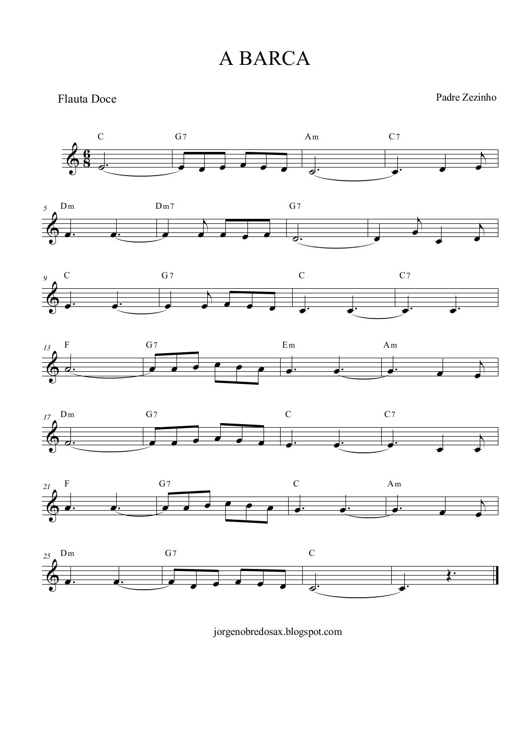 Album de partituras para flauta doce